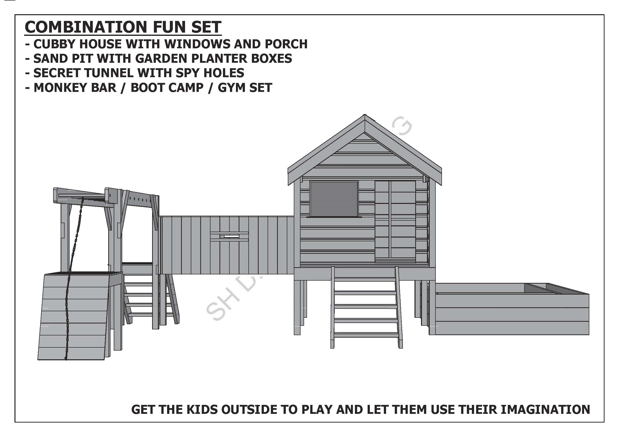 Cubby House Designs - EzeBuilt