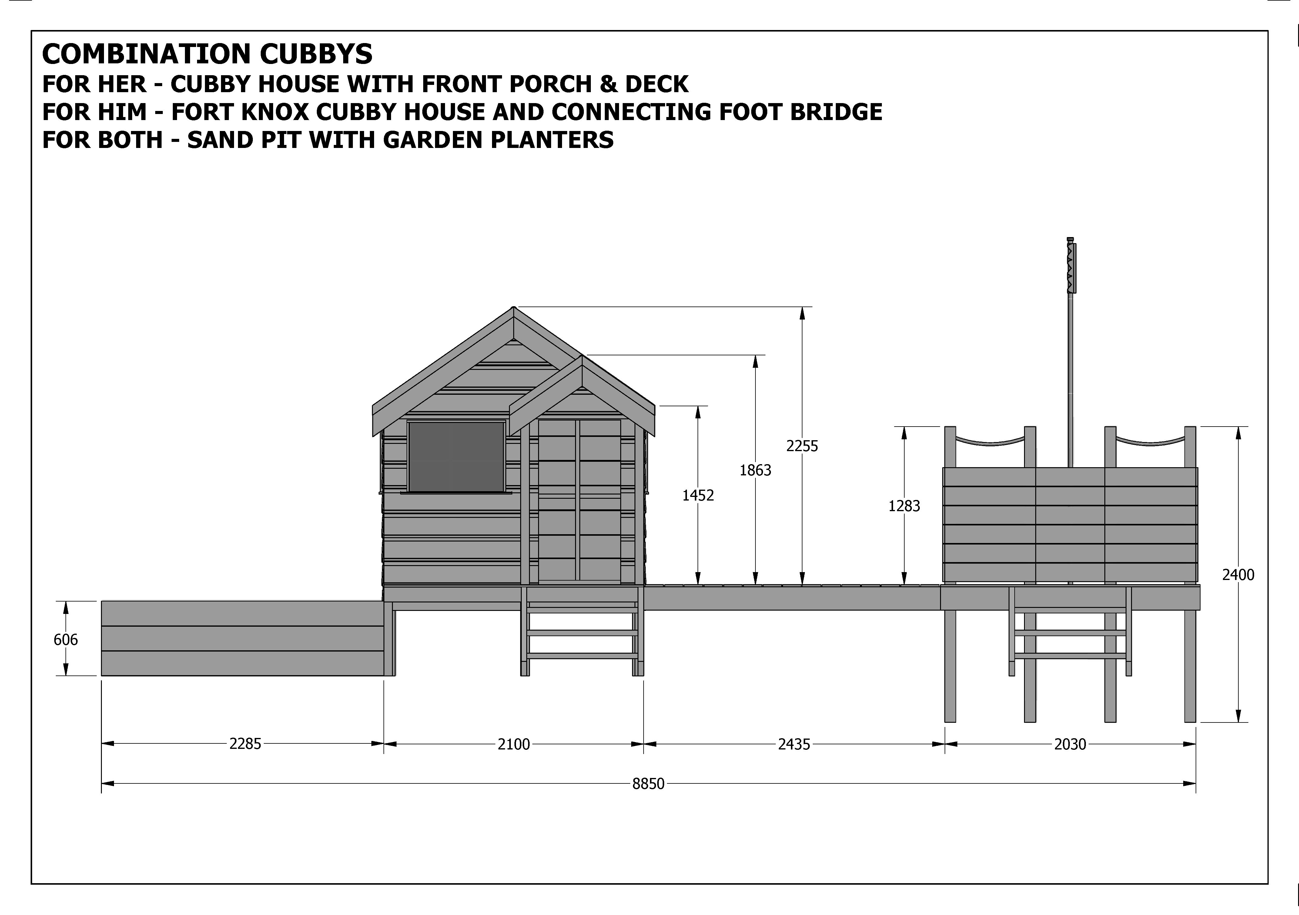 Cubby House Designs - EzeBuilt