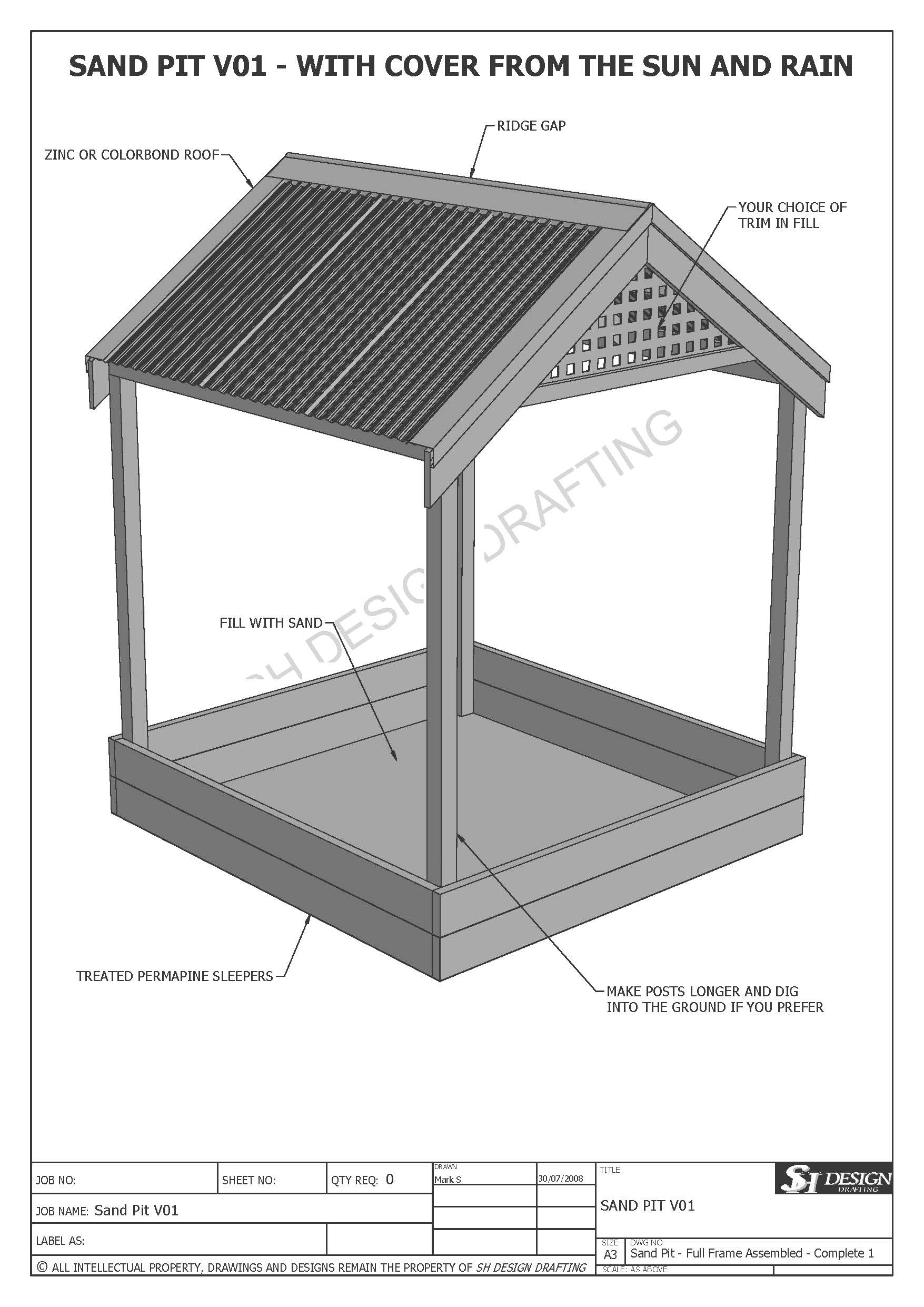 Sand Pit Designs – EzeBuilt