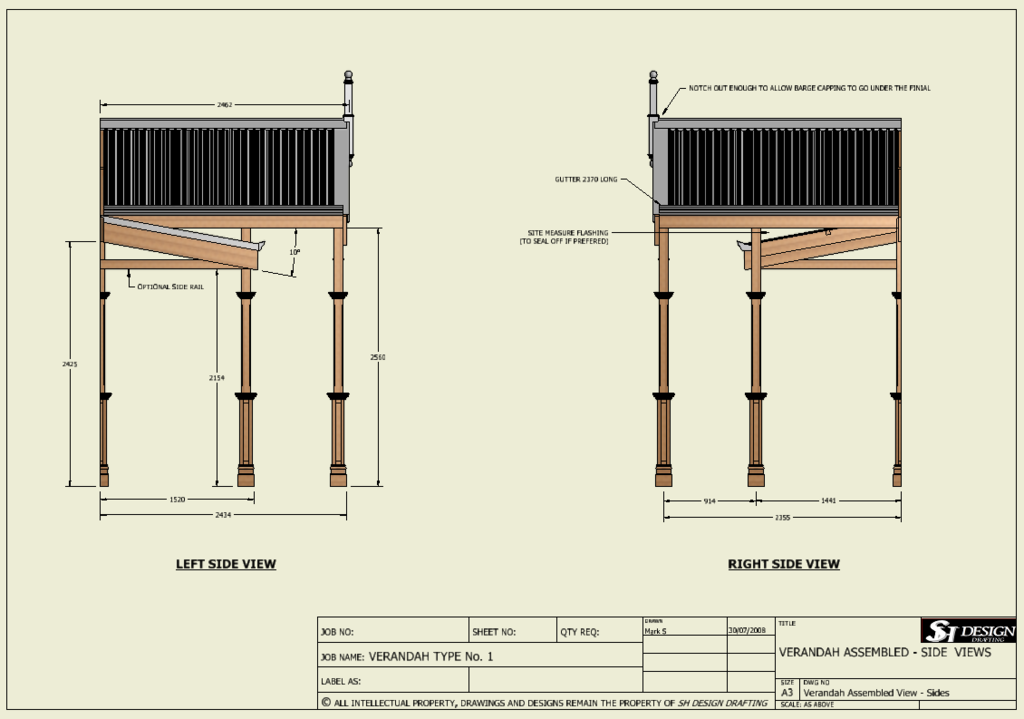 TRADITIONAL TIMBER VERANDAH - FULL BUILDING PLANS 2D & 3D | eBay